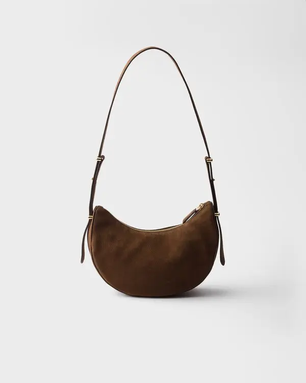 Prada Arqué Small Nubuck Leather Bag