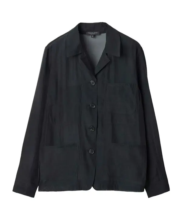 Rag & Bone Long-sleeved Shirt Jacket With Chest Pocket