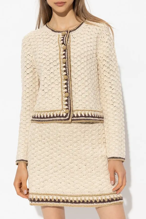Tory Burch Buttoned Long-sleeved Cardigan