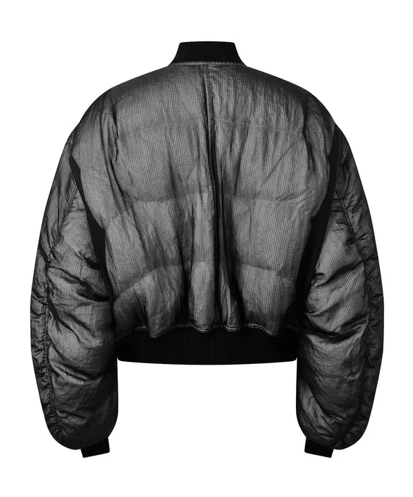 Rick Owens Short Quilted Padded Bomber Jacket
