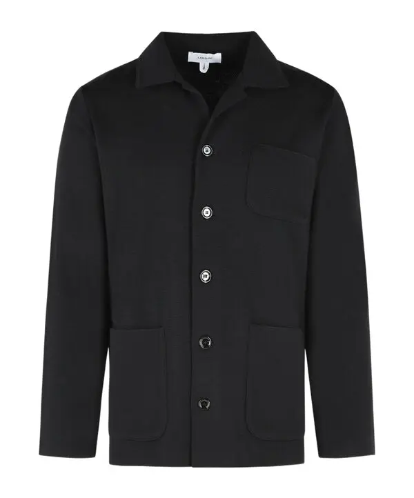 LARDINI Patch Pocket Knitted Jacket