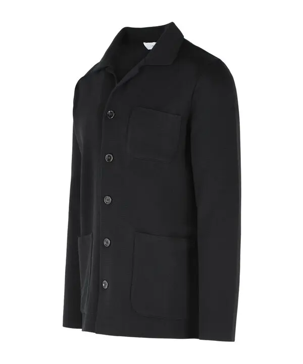 LARDINI Patch Pocket Knitted Jacket