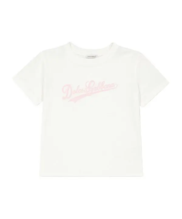 Dolce & Gabbana Off-white Crew-neck Short-sleeve T-shirt