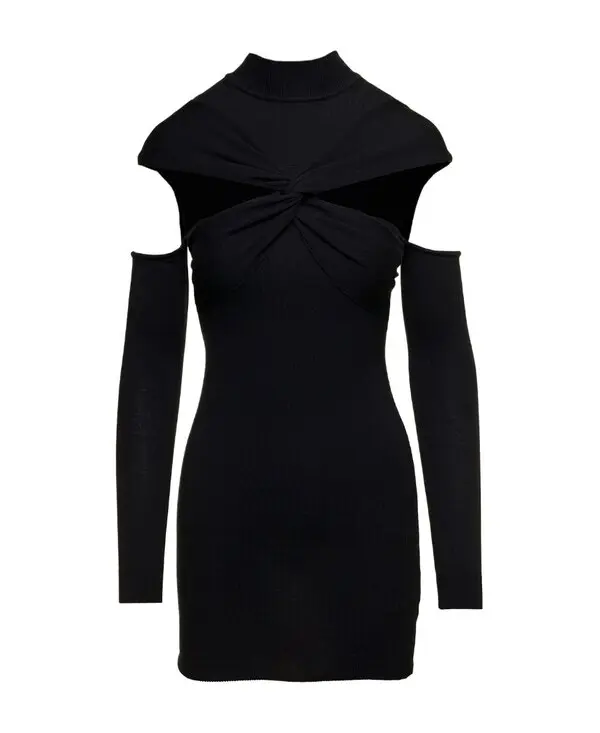 Coperni Twisted Hollow Knitted Dress
