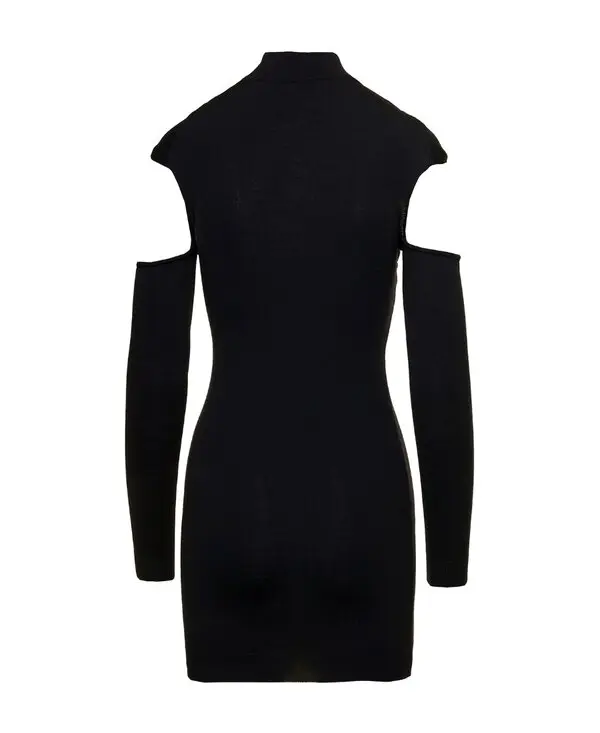 Coperni Twisted Hollow Knitted Dress