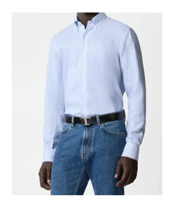 TOD'S Striped Linen Shirt