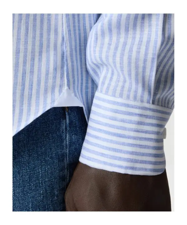 TOD'S Striped Linen Shirt