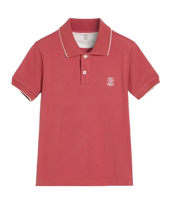 Brunello Cucinelli Logo Cotton Polo Shirt