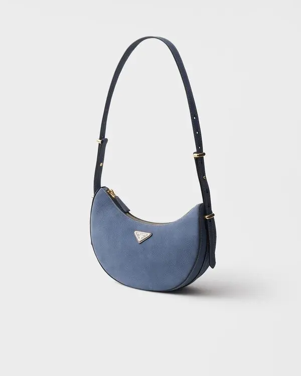 Prada Arqué Small Nubuck Leather Bag