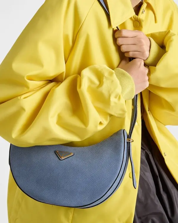 Prada Arqué Small Nubuck Leather Bag