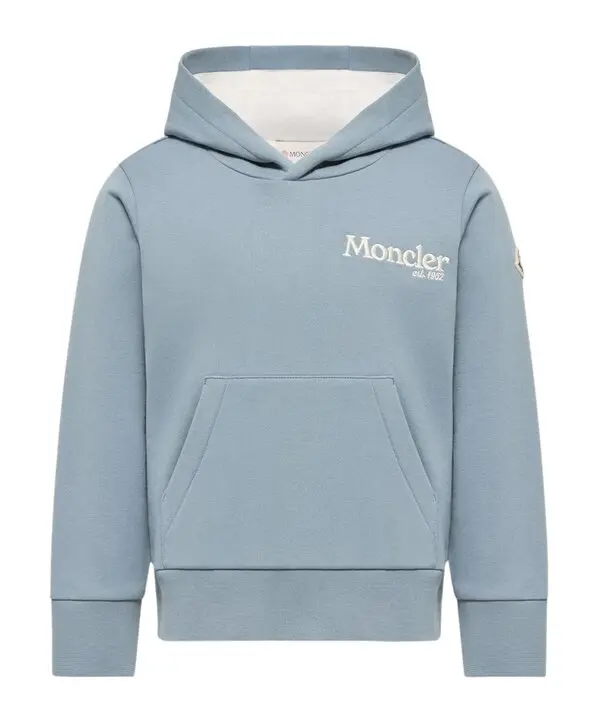 Moncler Cotton Fleece Hoodie With Embroidered Logo