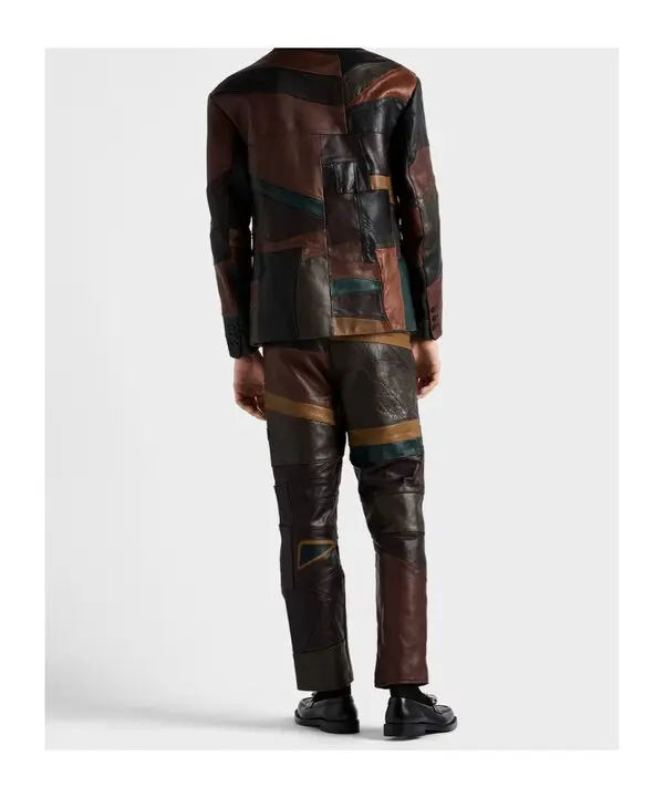 Prada Patchwork Leather Pants