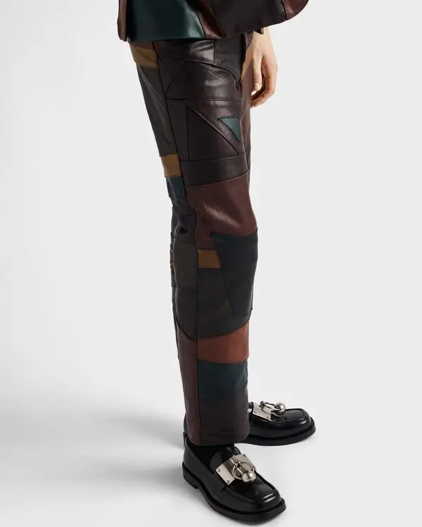 Prada Patchwork Leather Pants