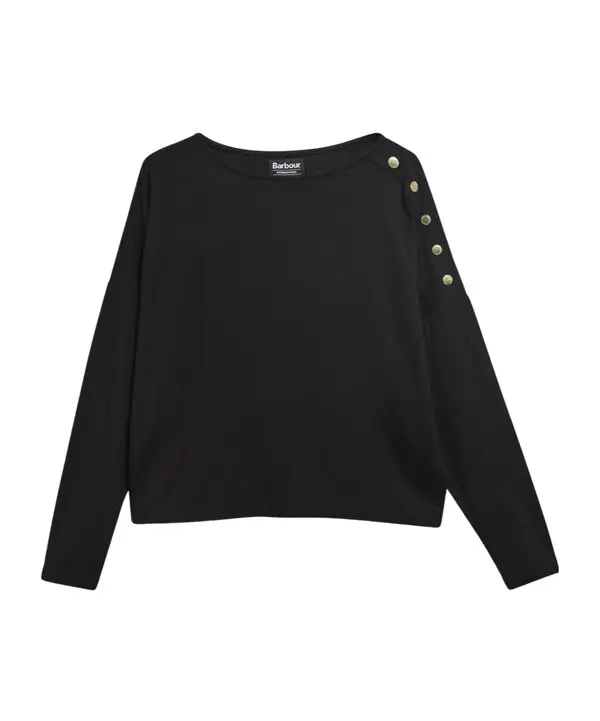 Barbour Knit Top With Button Detailing