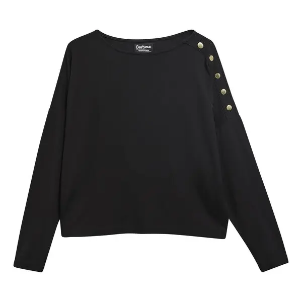 Barbour Knit Top With Button Detailing