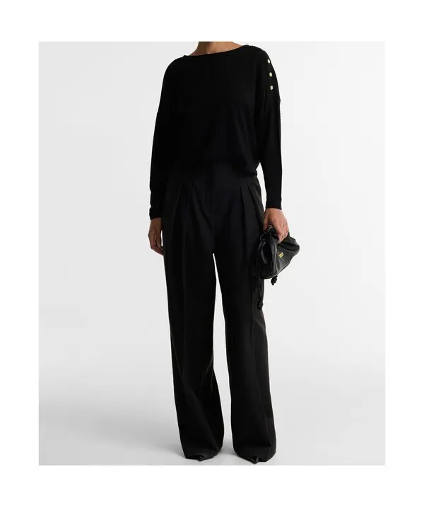 Barbour Knit Top With Button Detailing