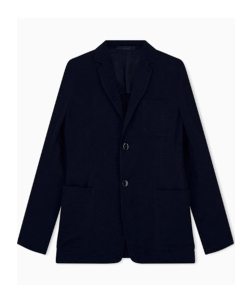 Giorgio Armani Textured Single-breasted Blazer
