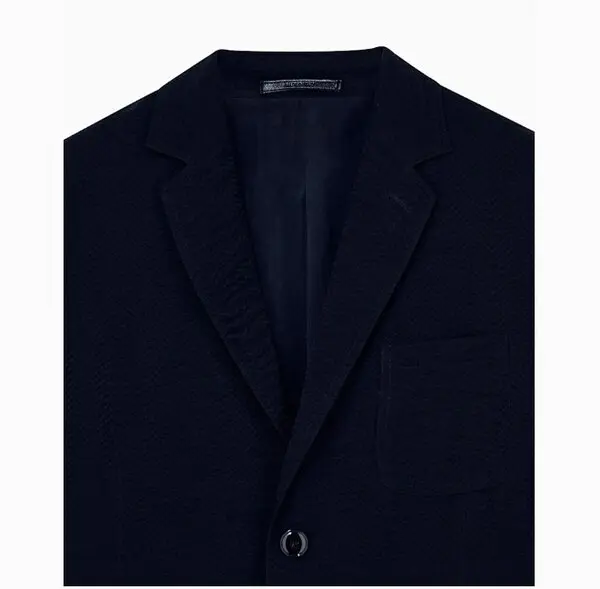 Giorgio Armani Textured Single-breasted Blazer