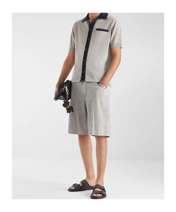 Fendi Denim Shorts With Belt Loops