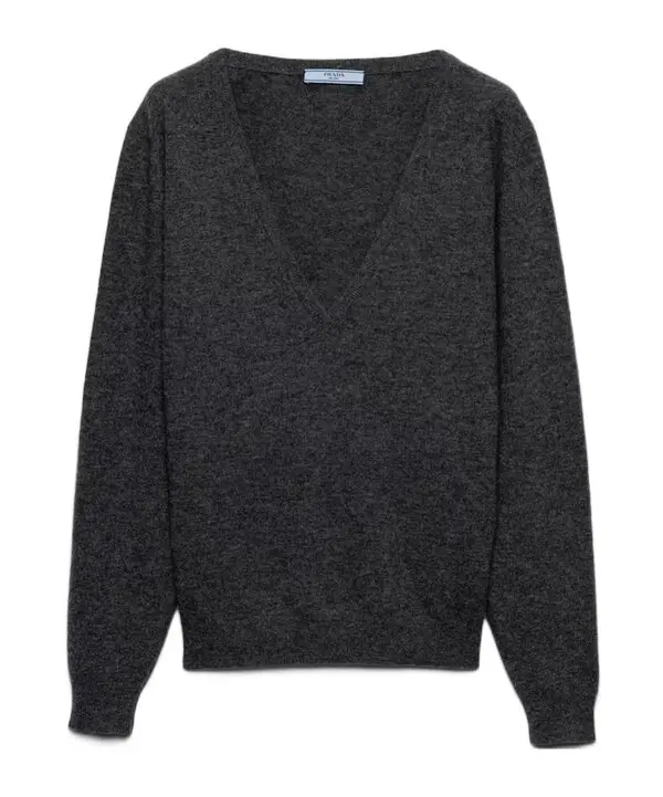 Prada Cashmere V-neck Sweater