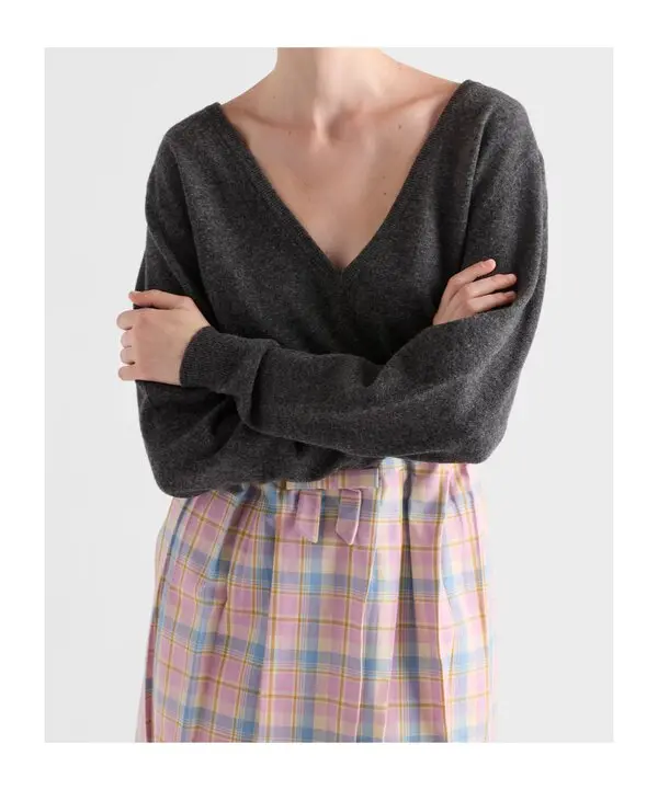 Prada Cashmere V-neck Sweater