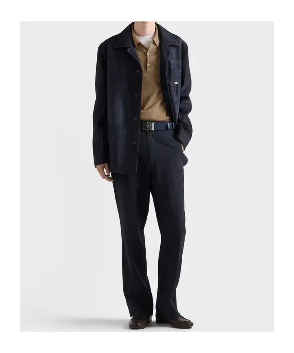 Prada Wool And Silk Polo Sweater