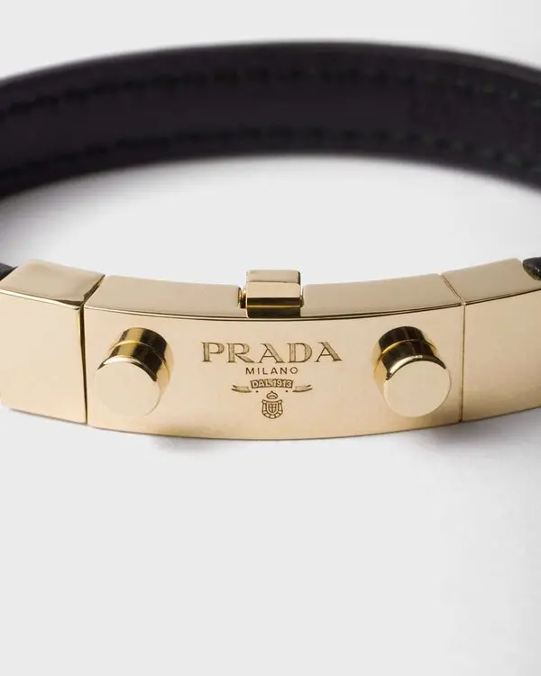 Prada Saffiano Leather Bracelet