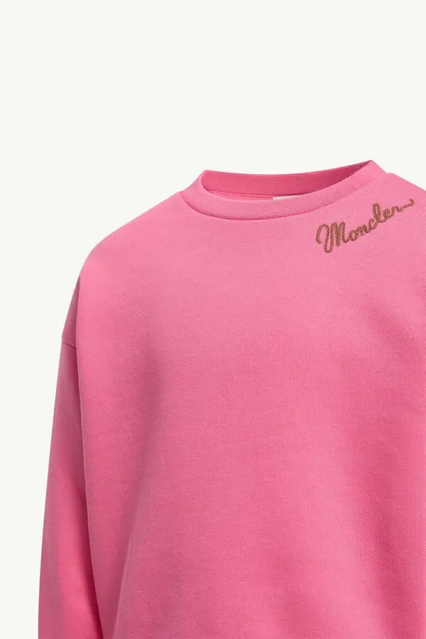 Moncler Logo Cotton Fleece Sweatshirt