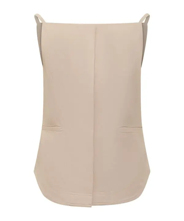Loulou De Saison Sleeveless Square Neck Top With Front Pockets