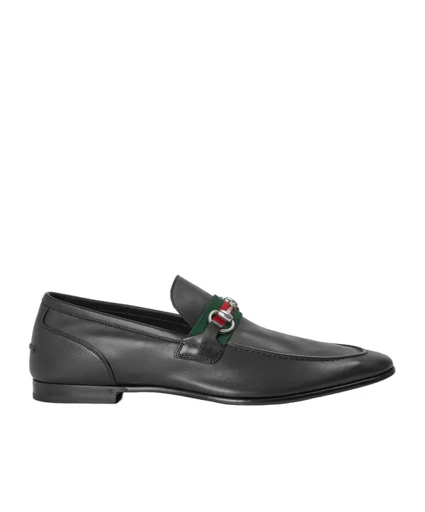 Gucci Leather Horsebit Loafers