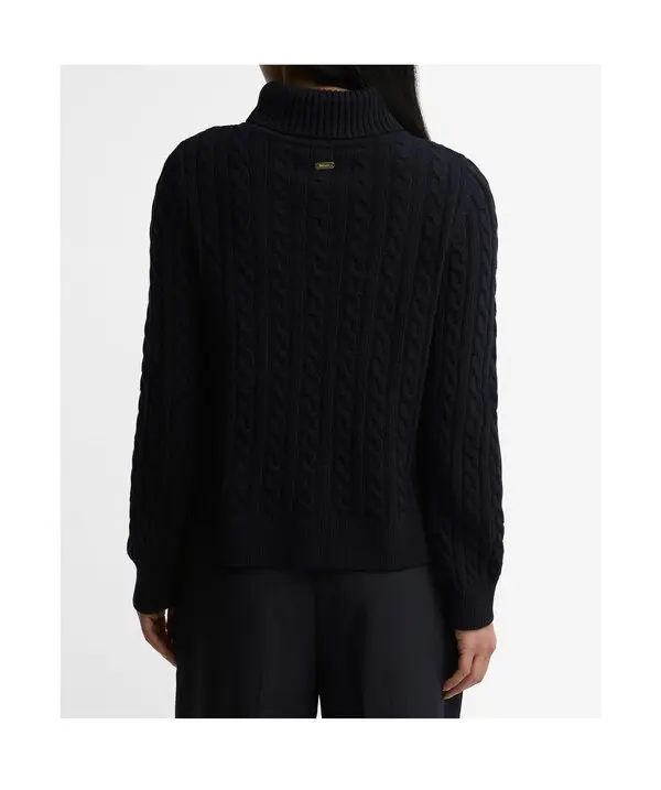 Barbour Cable Knit Turtleneck Sweater