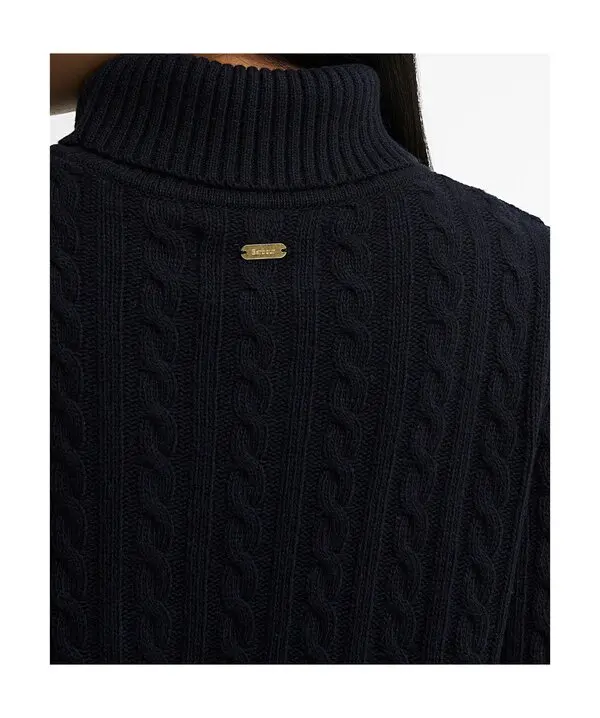 Barbour Cable Knit Turtleneck Sweater