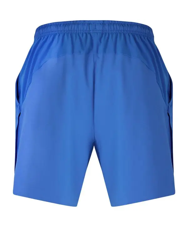 On Bright Blue Elastic-waist Sports Shorts