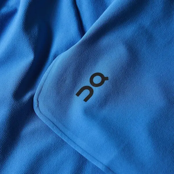 On Bright Blue Elastic-waist Sports Shorts