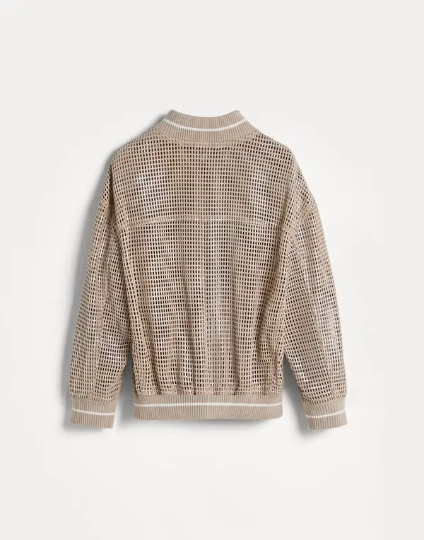 Brunello Cucinelli Perforated Leather Bomber Jacket