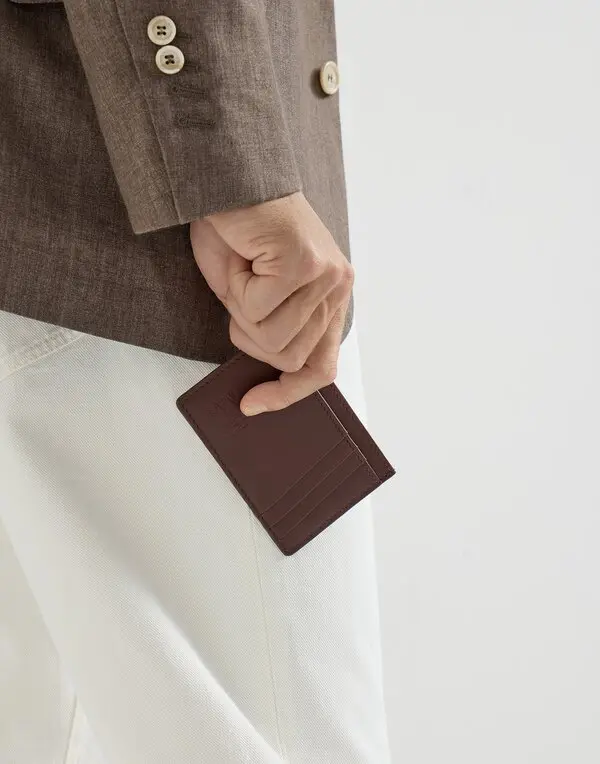 Brunello Cucinelli Leather Card Holder
