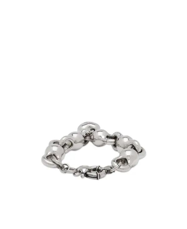 Acne Studios Heart Pendant Chain Bracelet