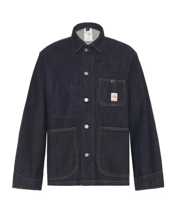 Nudie Jeans Long-sleeved Collared Denim Jacket