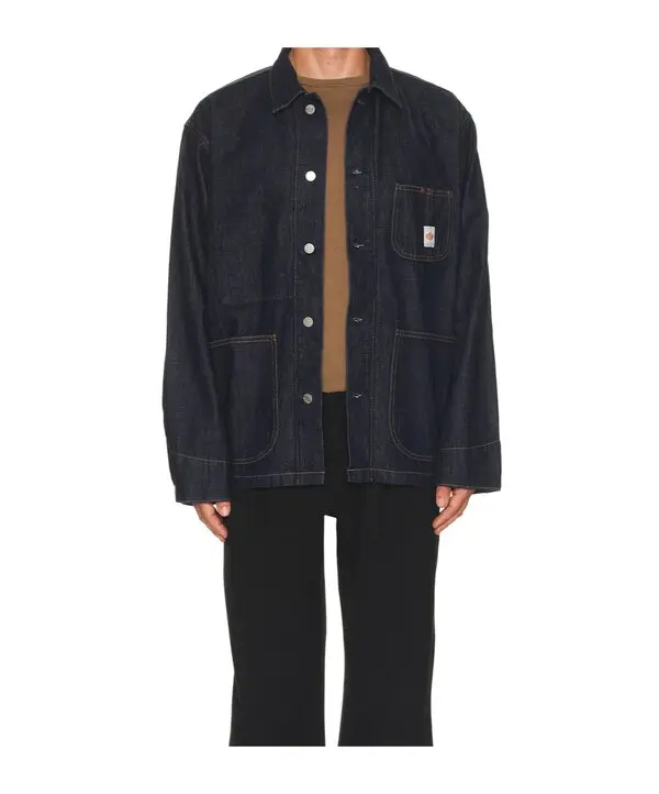 Nudie Jeans Long-sleeved Collared Denim Jacket