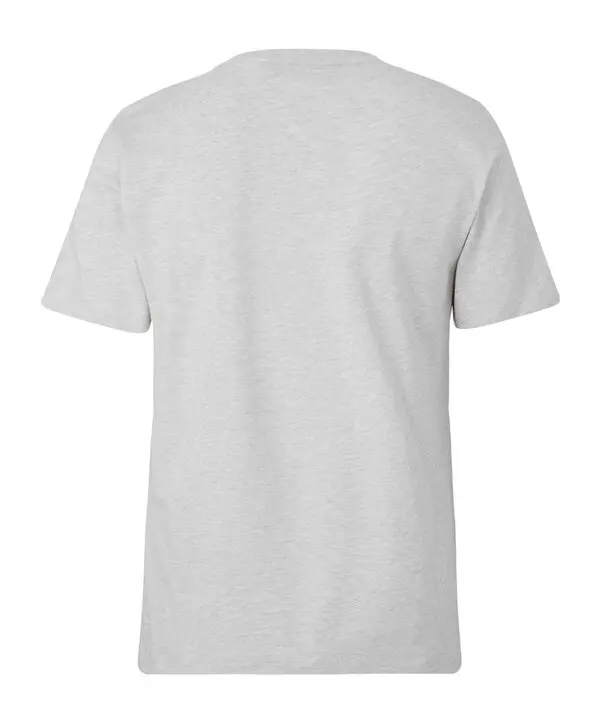 Off-White Light Heather Grey Crew-neck Short-sleeve Tee