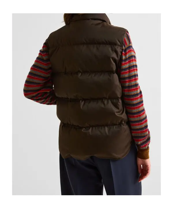 Prada Quilted Stand Collar Vest