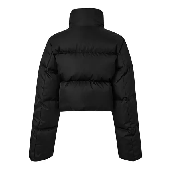 Prada Cropped Quilted Stand Collar Puffer Jacket