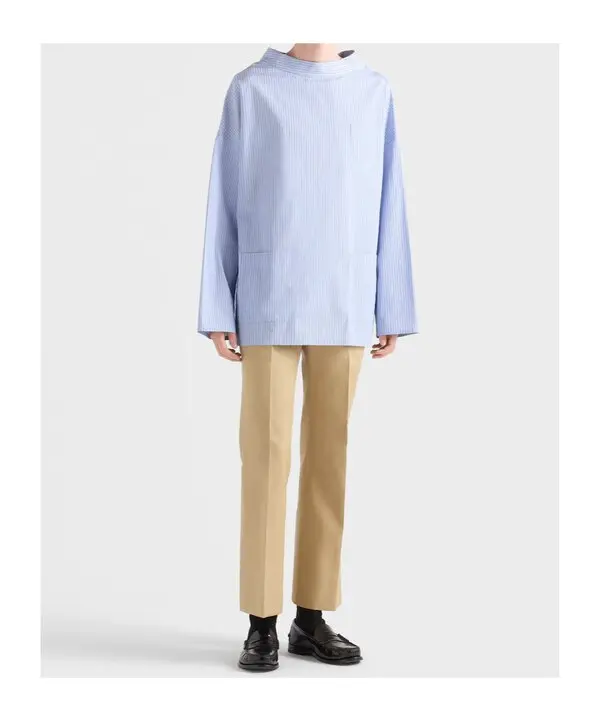 Prada Long-sleeved Striped Shirt