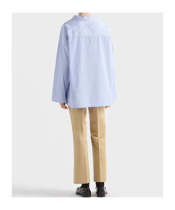 Prada Long-sleeved Striped Shirt