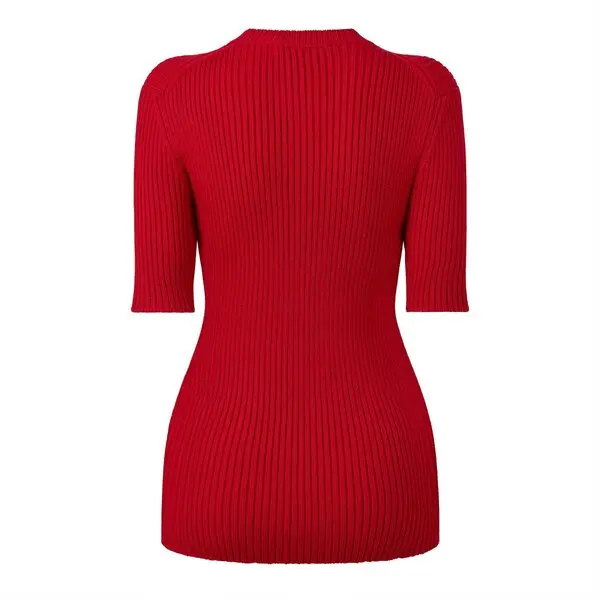 Prada Fitted Midsleeve Knit Top