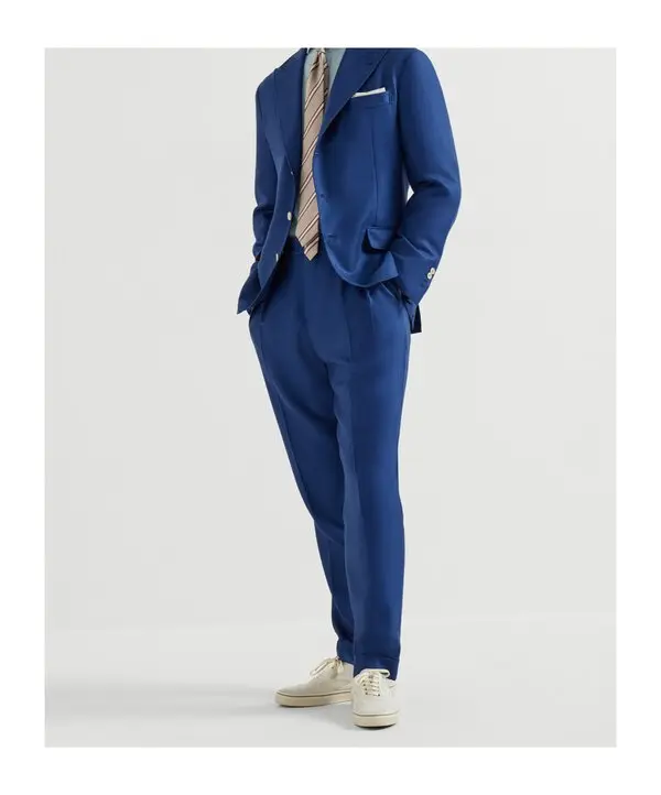 Brunello Cucinelli Pleated Waist-tab Trousers