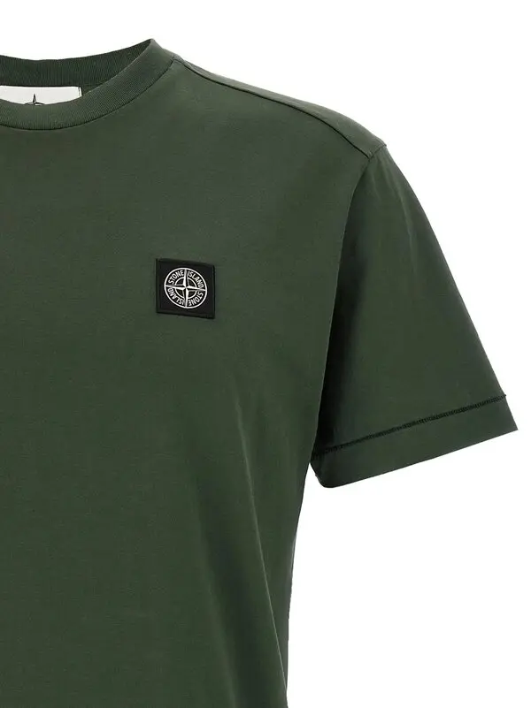 Stone Island Logo Patch Crewneck T-shirt