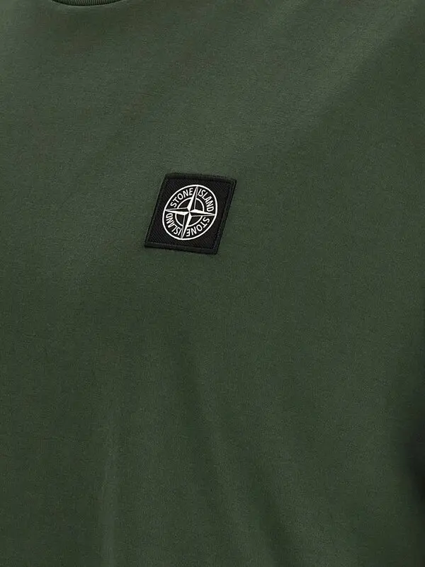Stone Island Logo Patch Crewneck T-shirt