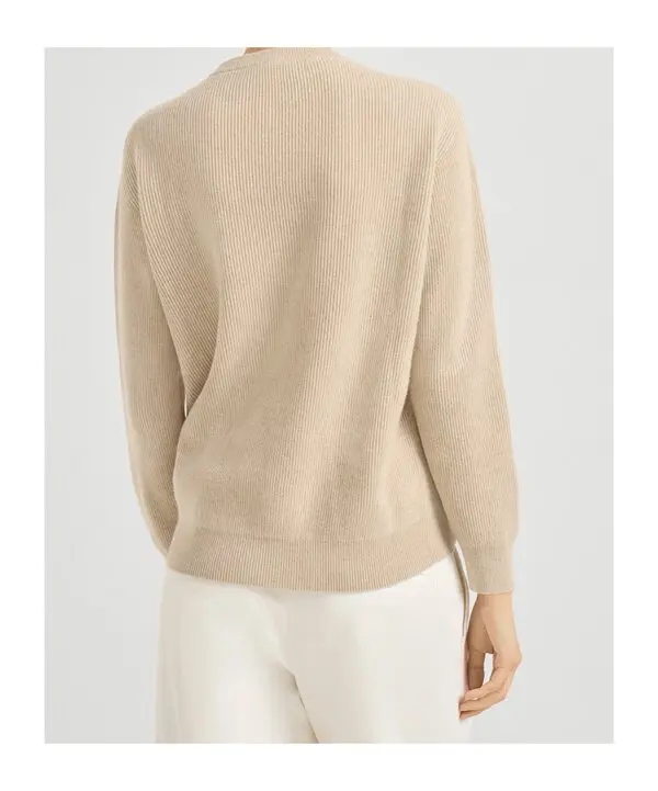 Brunello Cucinelli Cashmere English Rib Knit Sweater