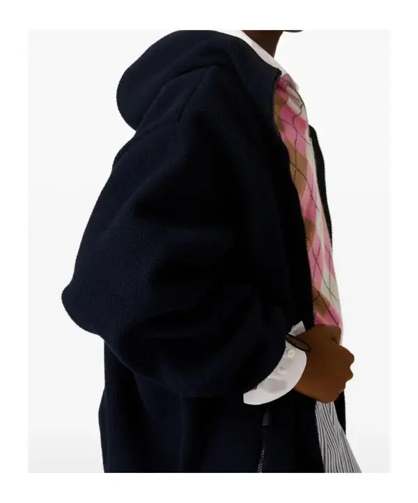 Miu Miu Fleece Zip-up Hoodie